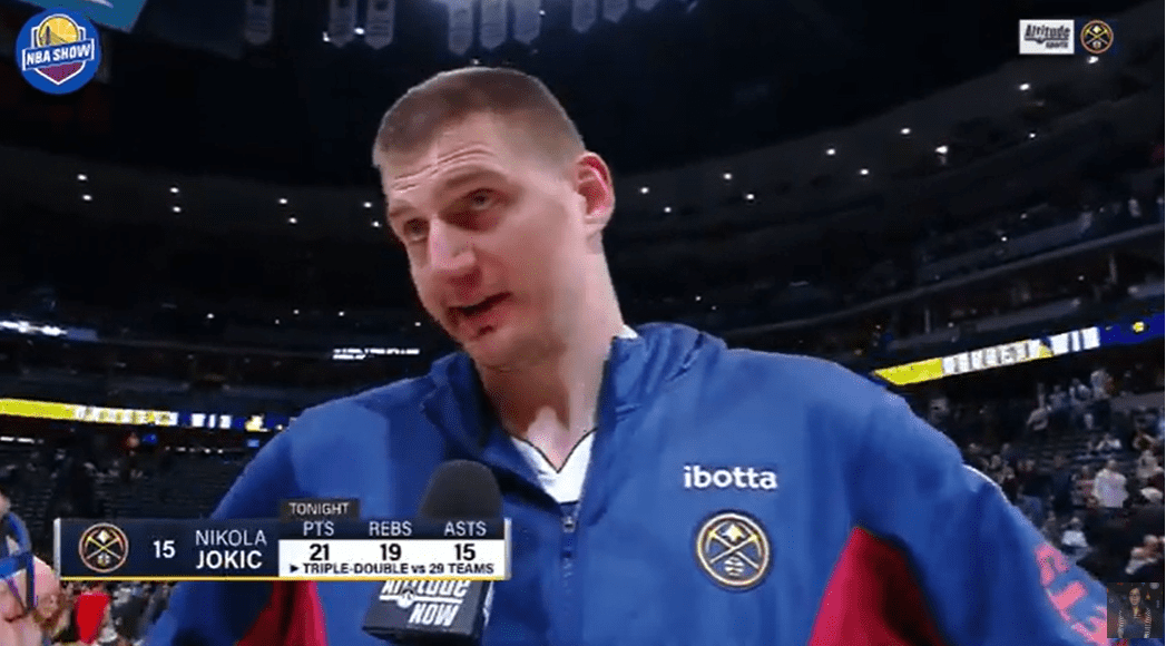 Nikola Jokic s'est amusé face à Washington : 21/19/15... à 100% au tir