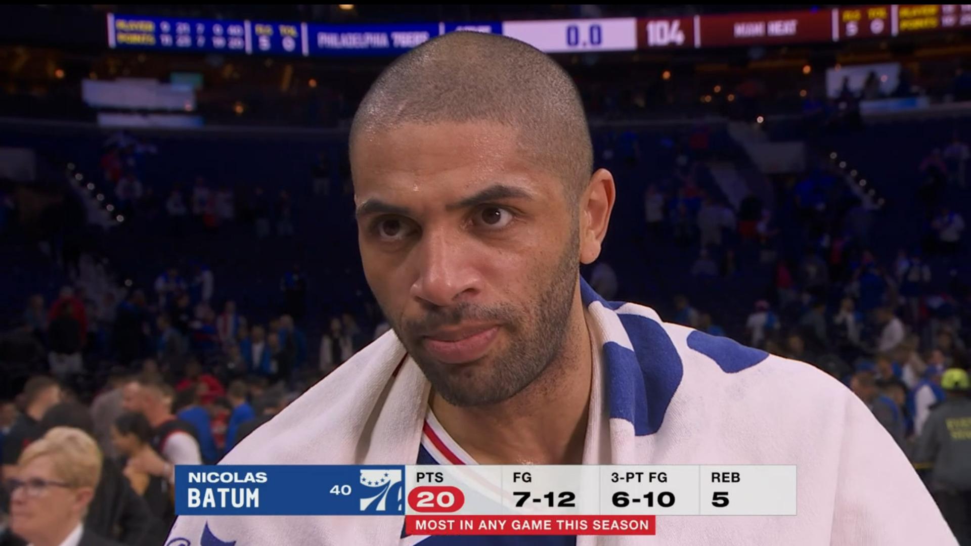 Nicolas Batum, héros des Sixers lors du play-in tournament