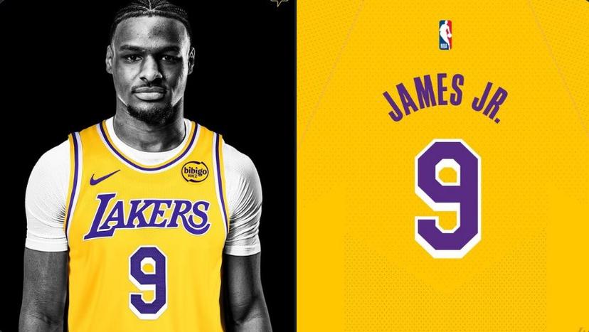 Bronny James portera le numéro 9 aux Los Angeles Lakers