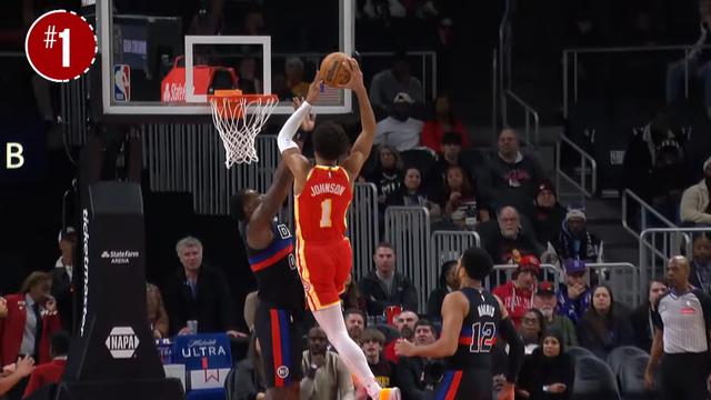 NBA Top 10 : Jalen Johnson a escaladé Jalen Duren