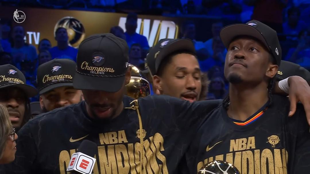 Le Thunder, seconde équipe la plus jeune à gagner un titre NBA