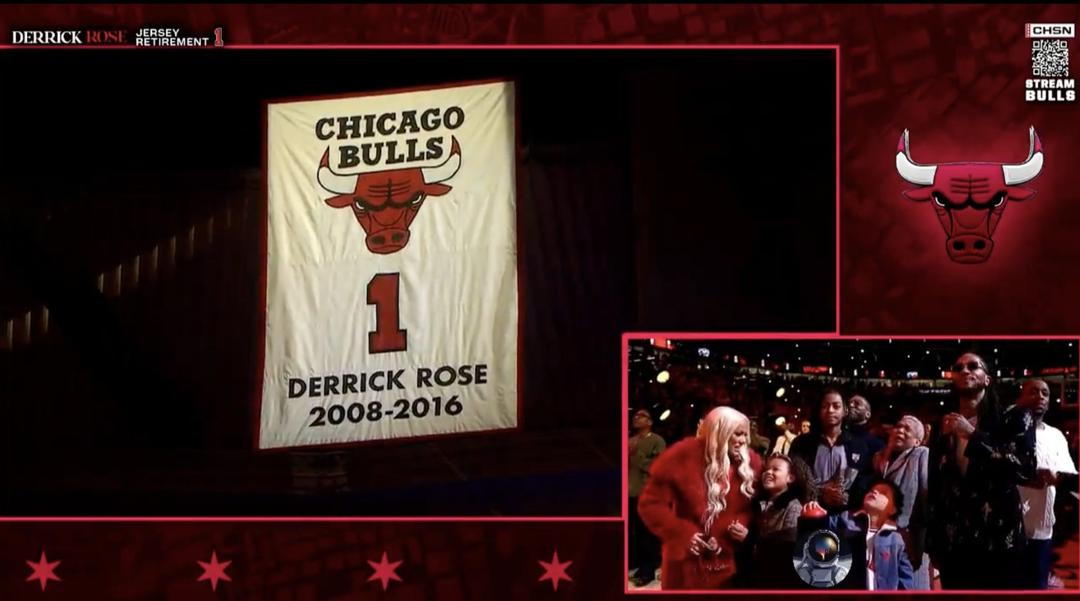 Vidéo : le retrait de maillot de Derrick Rose à Chicago