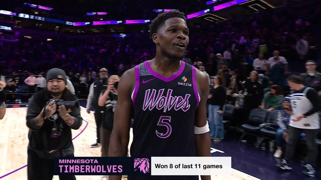 Avec 40 points, Anthony Edwards a répondu à Cade Cunningham