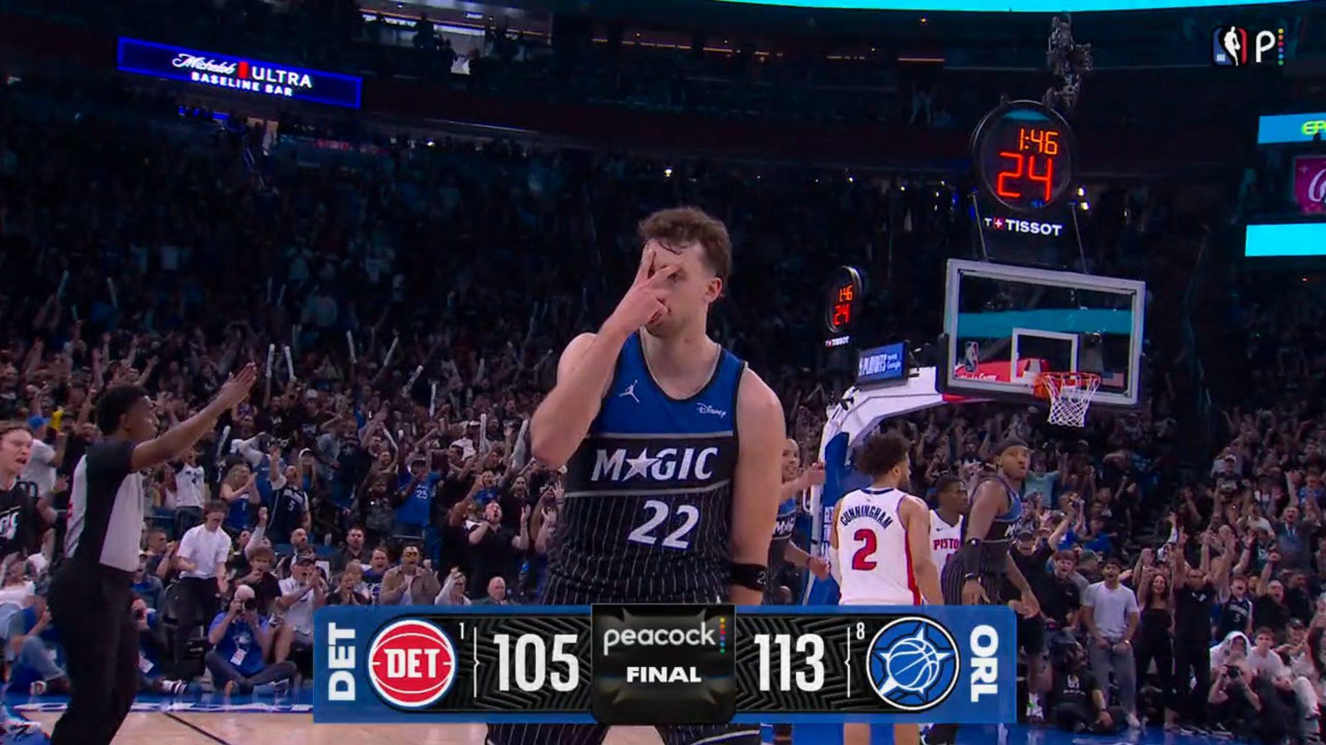 Magic - Pistons (113-105) : Orlando résiste au comeback, Detroit dos au ...