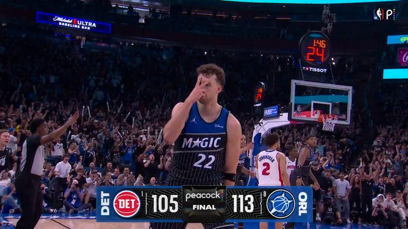 Magic - Pistons (113-105) : Orlando résiste au comeback, Detroit dos au ...